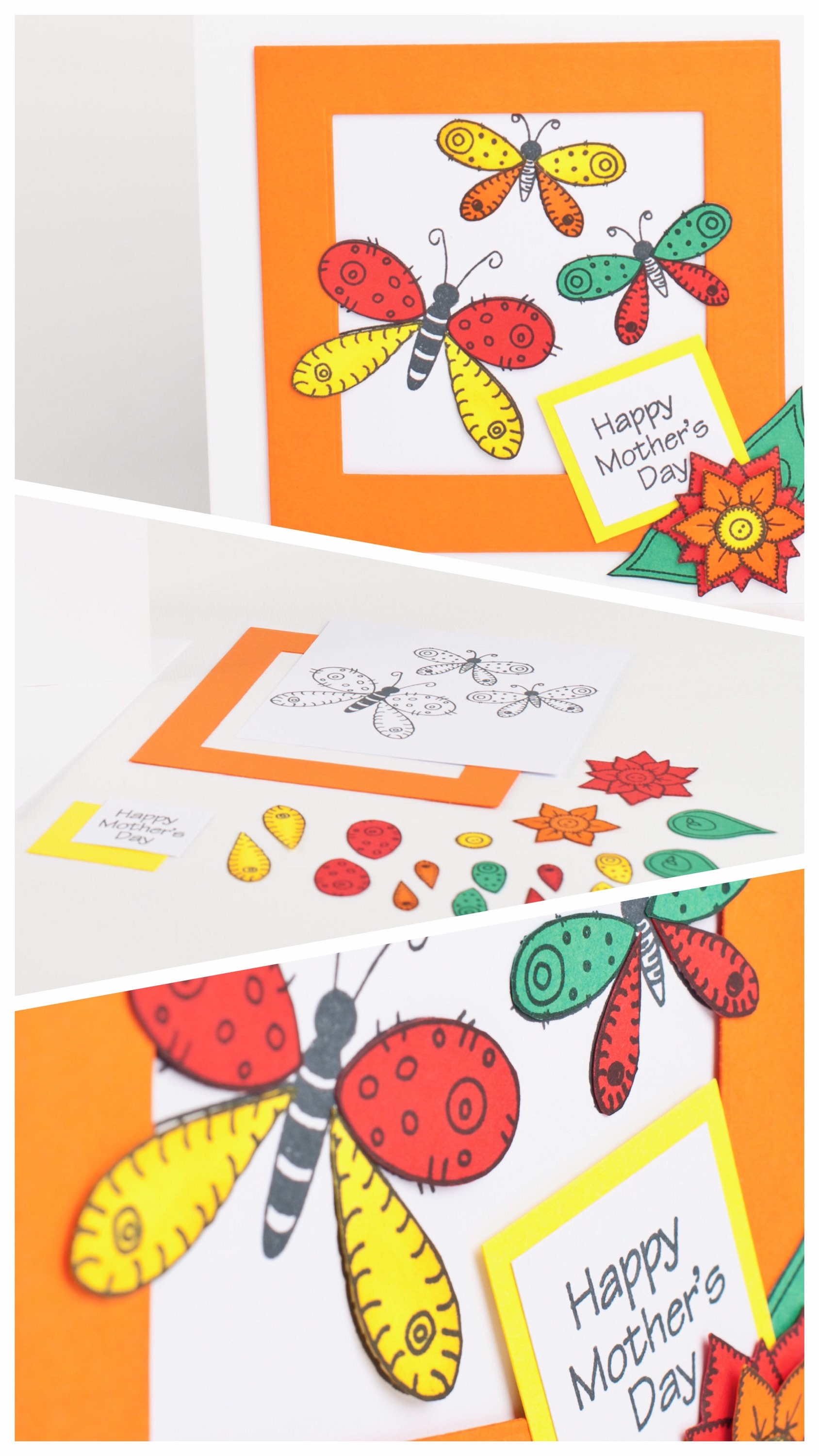 Fun Cardmaking Kit for Mothers Day Bright Mothers Day Card - Etsy