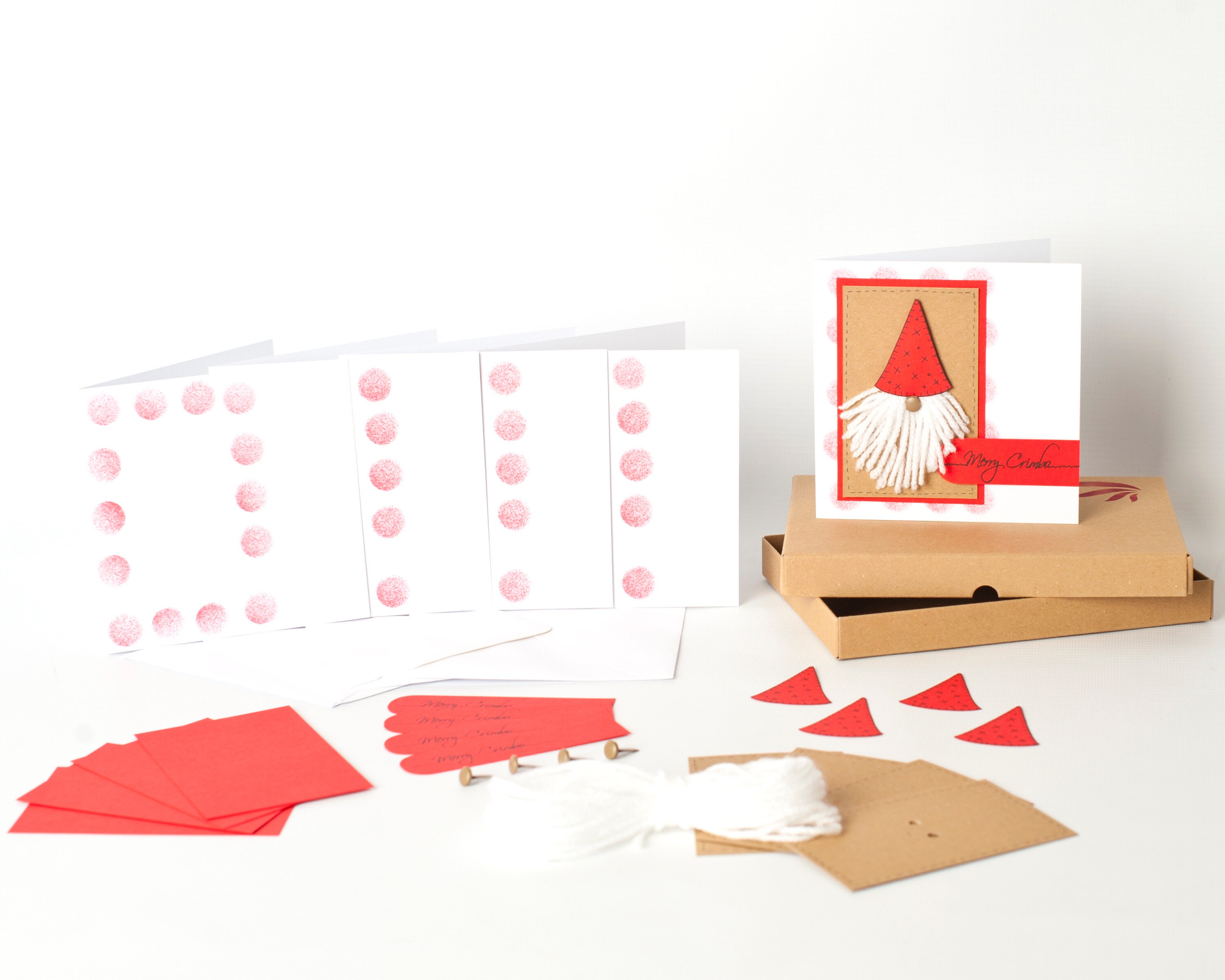 Christmas Gnome Holiday Card, Beginner's Card Kit - Etsy
