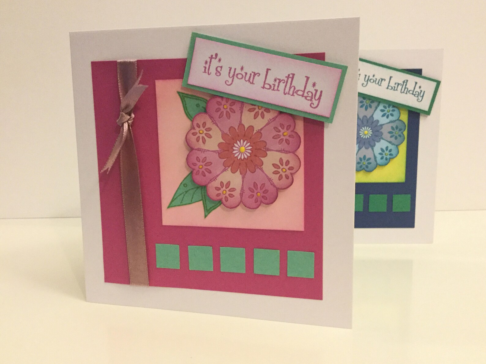 Card Kit, Happy Birthday Flower Card Kit, Advanced Kit, Adult Colouring ...