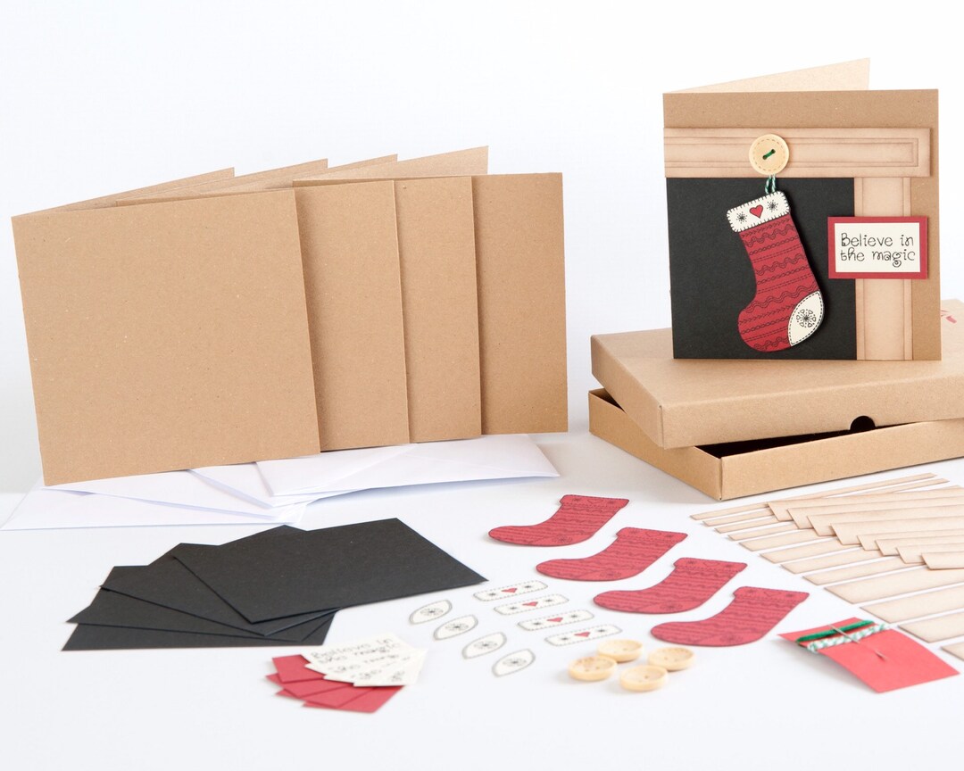 Xmas Stocking Card Kit, Beginner's Version - Etsy