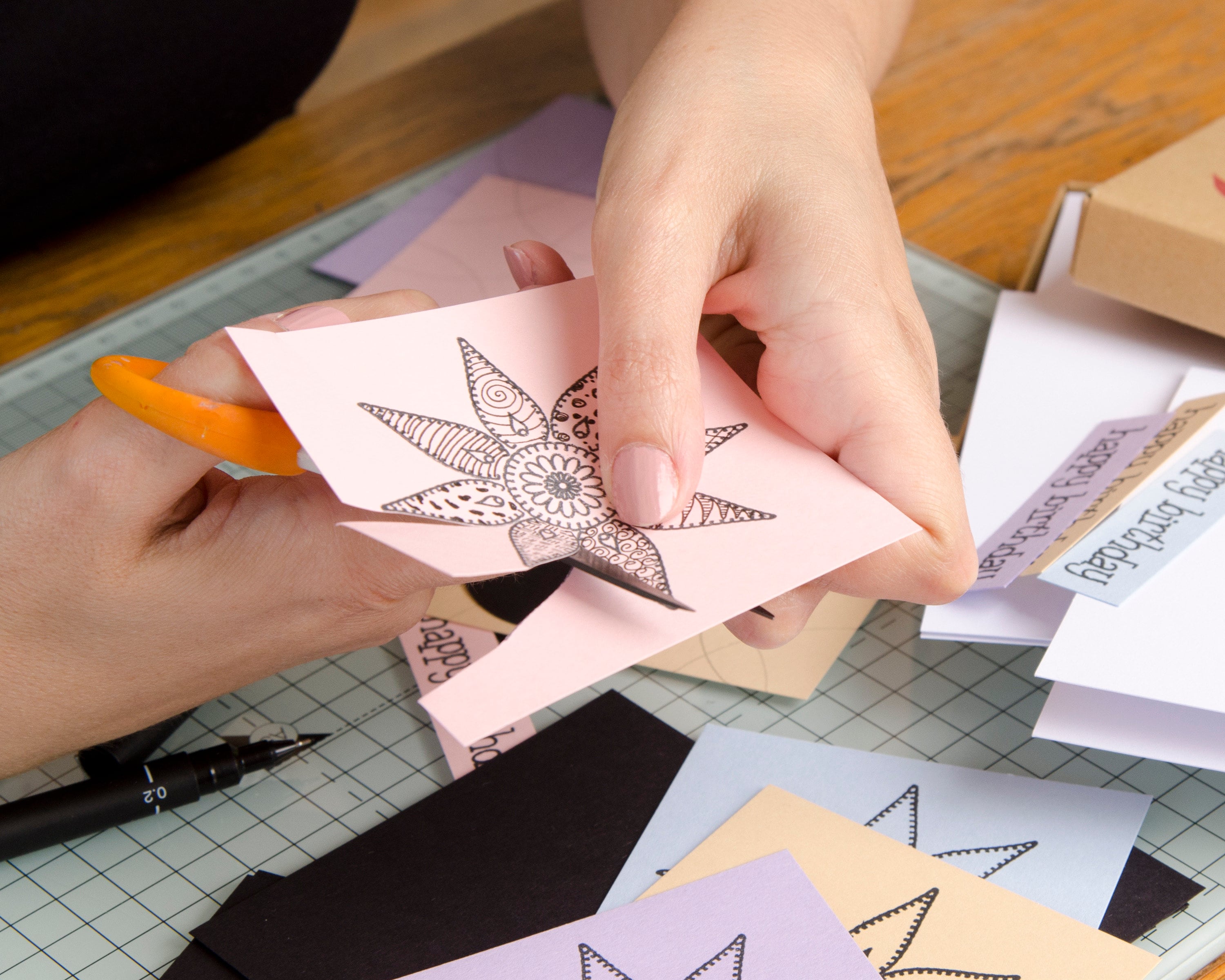 Mindfulness Craft Kit, Drawing Kit for Adults, Doodle Flower Card ...