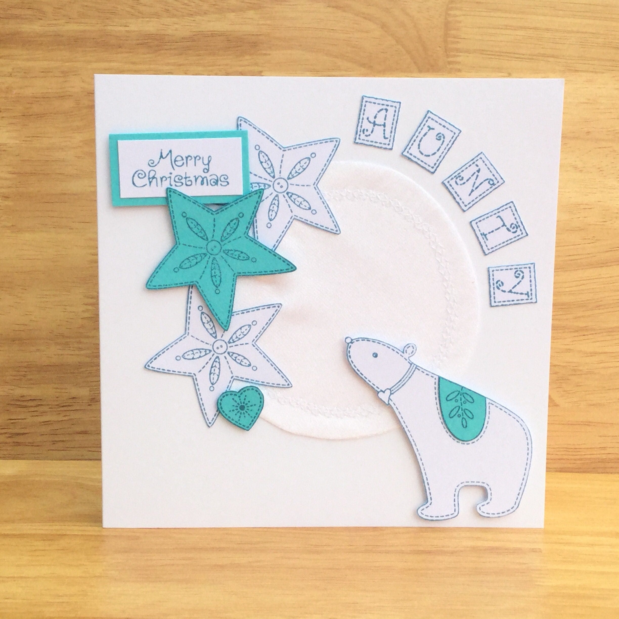 Make a Polar Bear Card, Christmas Card Kit, Xmas DIY, Card for Mummy ...