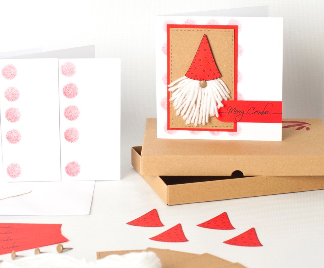 Christmas Gnome Holiday Card, Beginner's Card Kit - Etsy