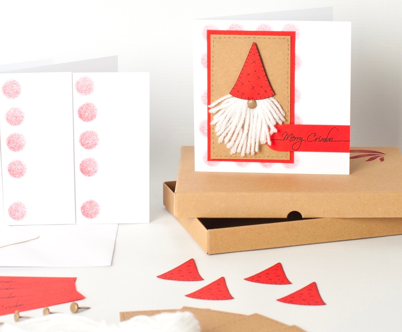 Christmas Gnome Holiday Card, Beginner's Card Kit - Etsy