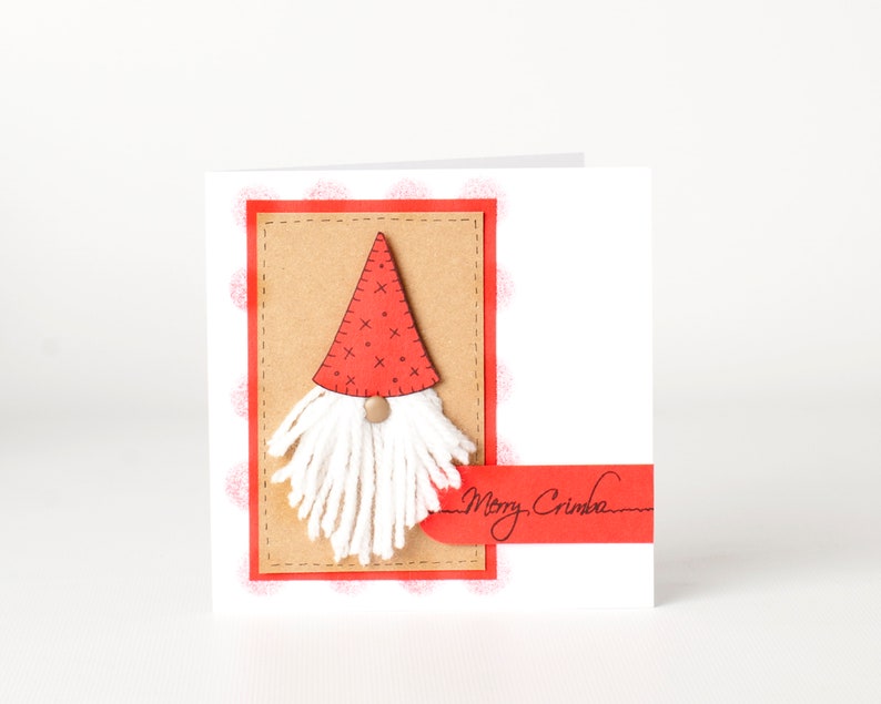 Christmas Gnome Holiday Card, Beginner's Card Kit - Etsy