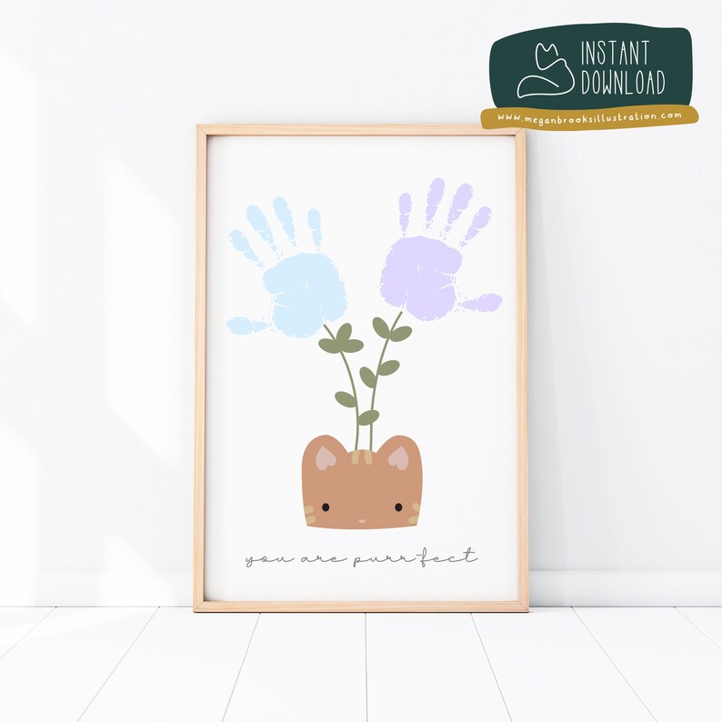 Diy Kids Craft Printable Handprint Craft Kit Gift for - Etsy Australia