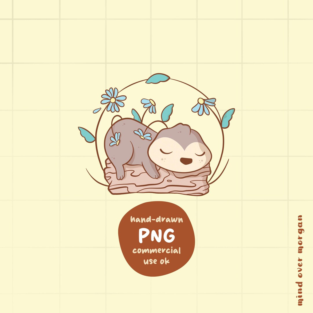 Cute Sloth Clip Art, Commercial Use Jungle Animals, Cartoon Png Artwork ...