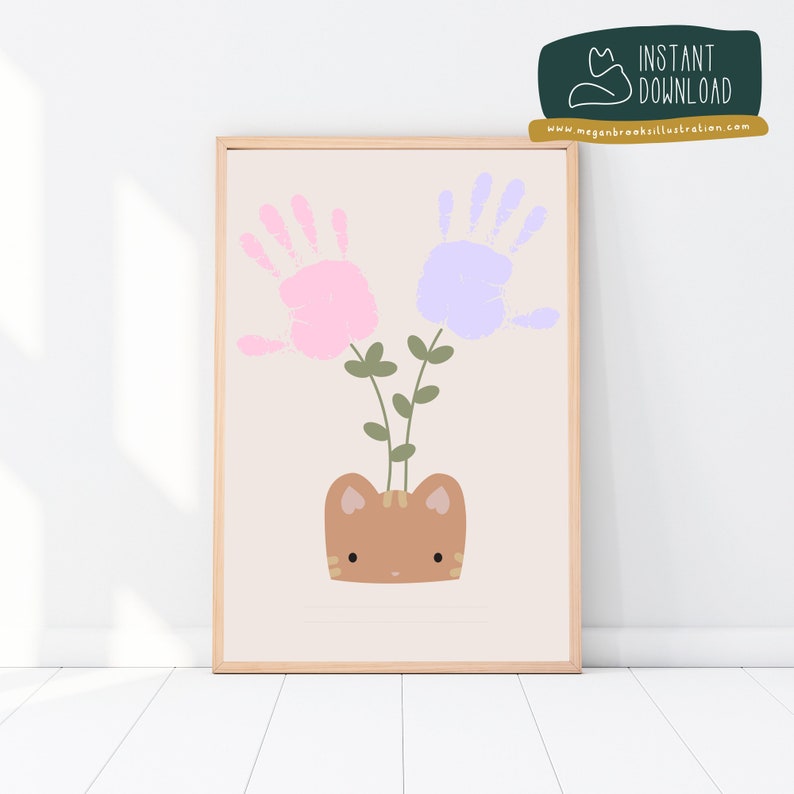 Diy Kids Craft Printable Handprint Craft Kit Gift for - Etsy Australia
