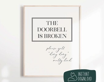 Broken Door Sign - Etsy