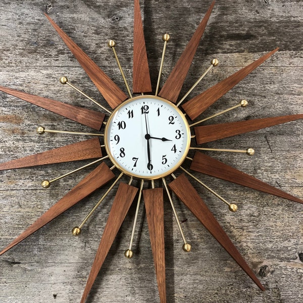 Starburst Clock - Etsy