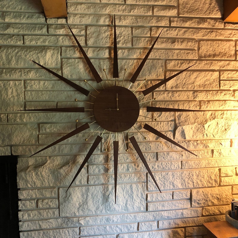Starburst Clock - Etsy