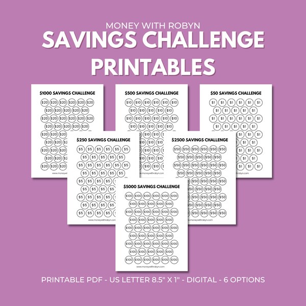 1000 Savings Printable Coloring - Etsy