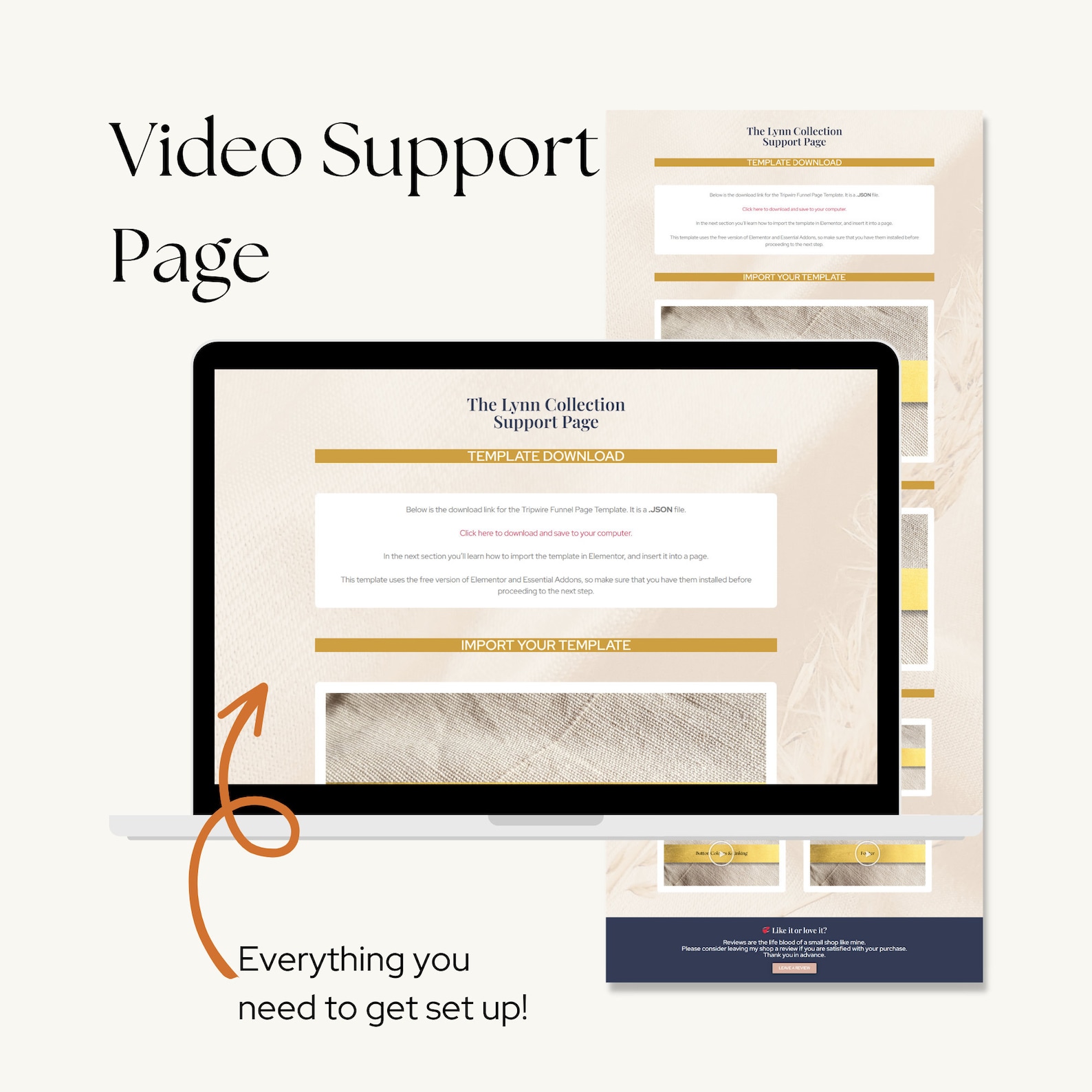 Digital Product Tripwire Sales Funnel Page Template Wordpress Elementor ...