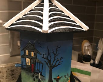 Halloween birdhouse | Etsy