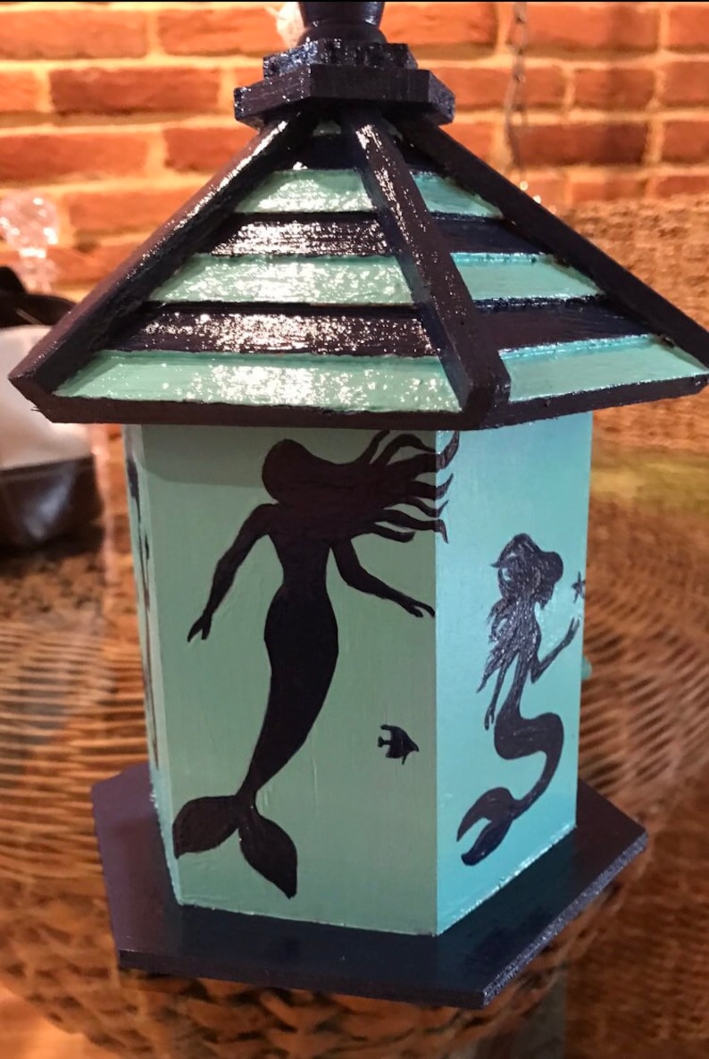 Nautical Mermaid Birdhouse - Etsy