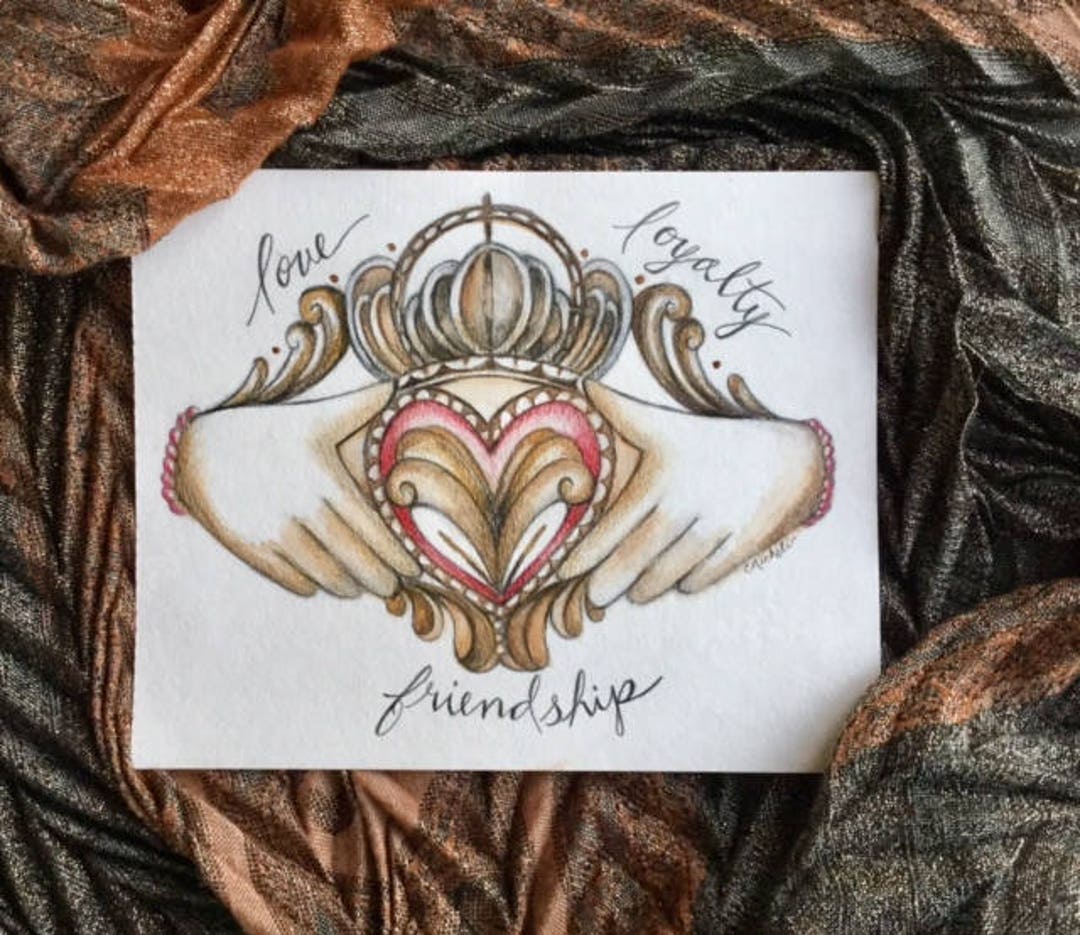 Claddagh Irish Print - Etsy