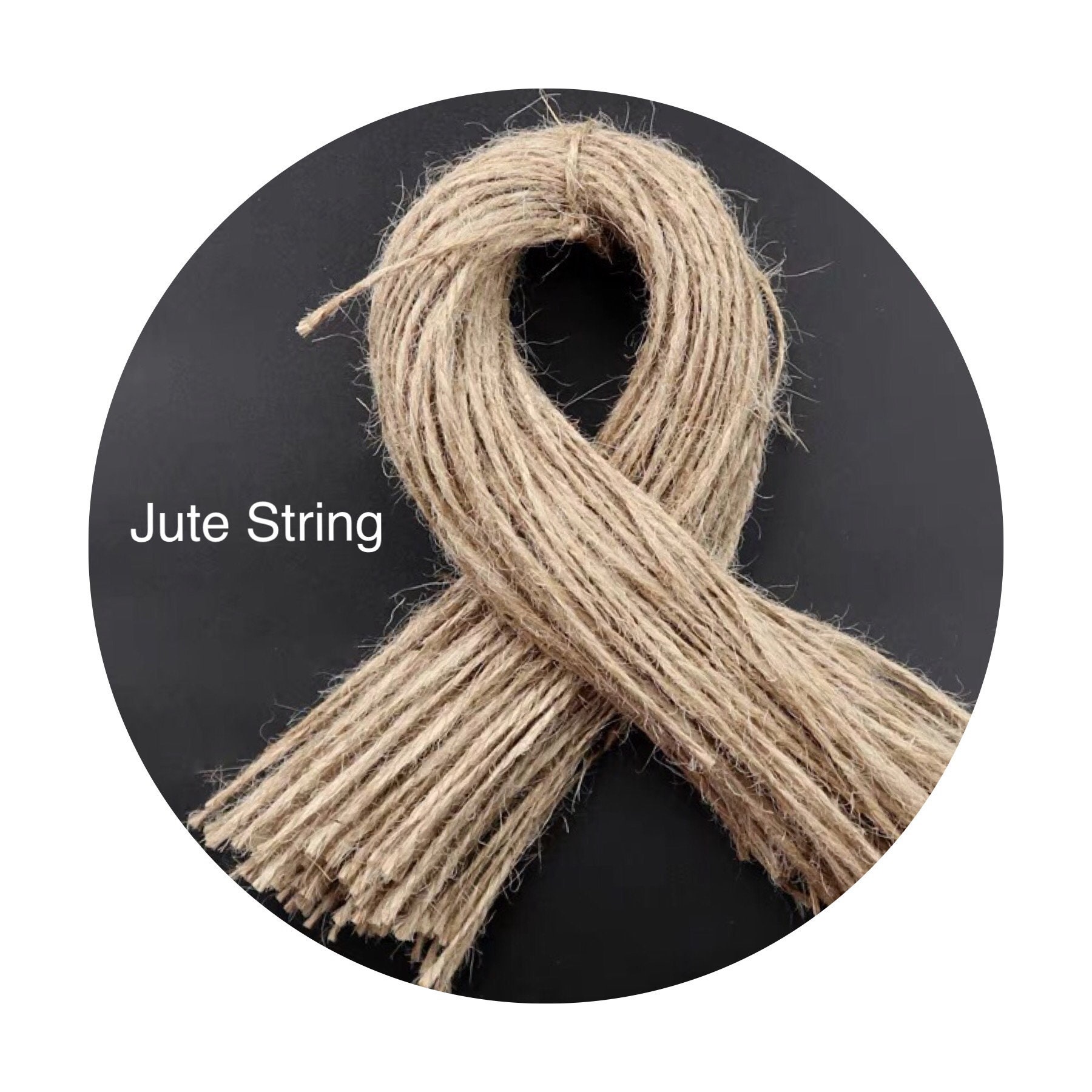 100pcs 1mm/1.5mm Pre-cut Jute Waxed Cotton Hang Tag String - Etsy