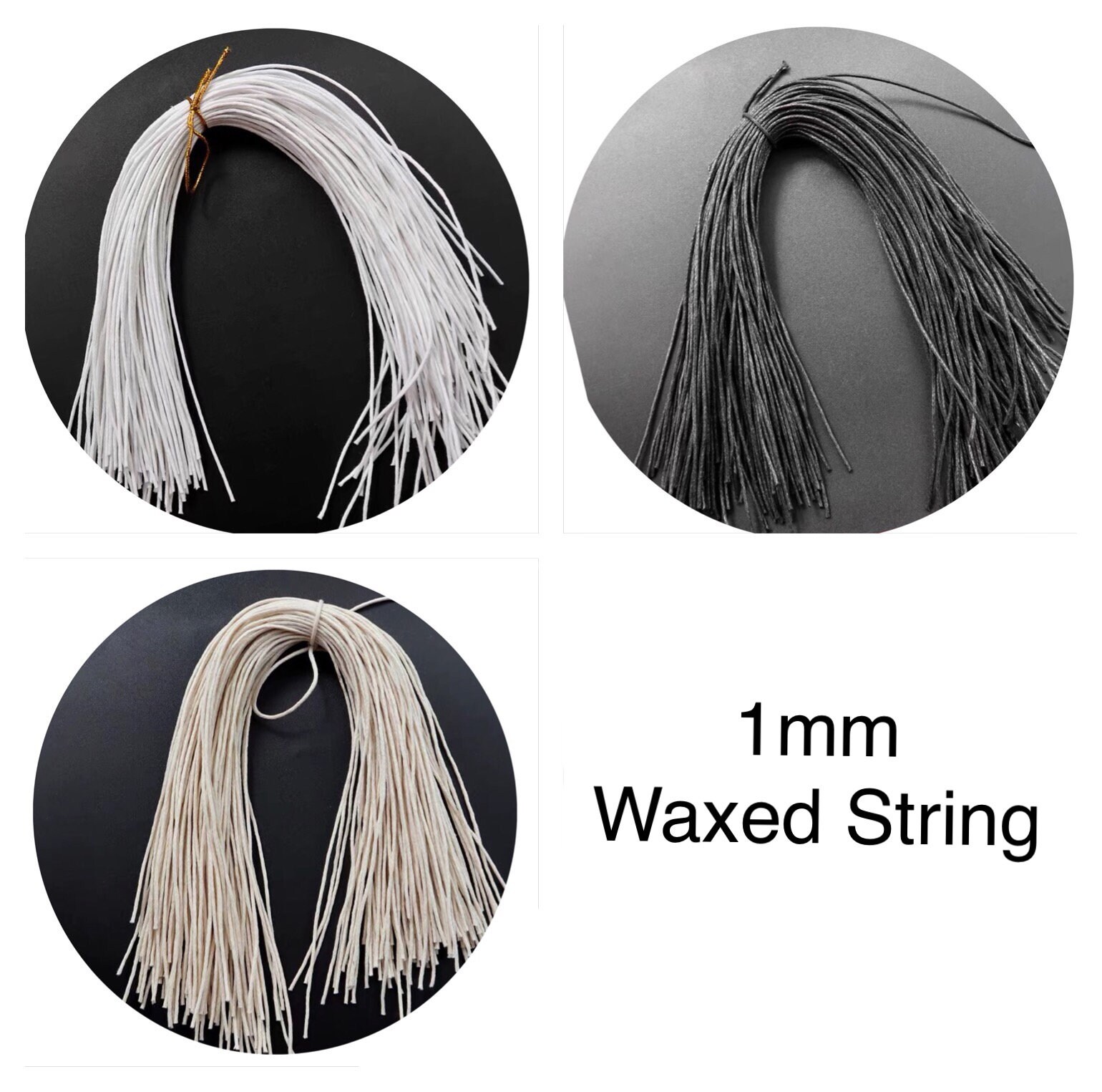 100pcs 1mm/1.5mm Pre-cut Jute Waxed Cotton Hang Tag String - Etsy