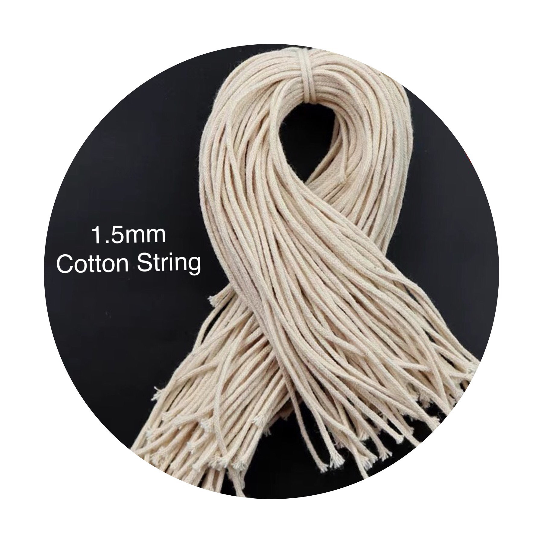100pcs 1mm/1.5mm Pre-cut Jute Waxed Cotton Hang Tag String - Etsy