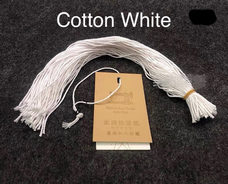 1000pcs 1mm Pre-cut Waxed String, Jute String, Cotton String Black ...