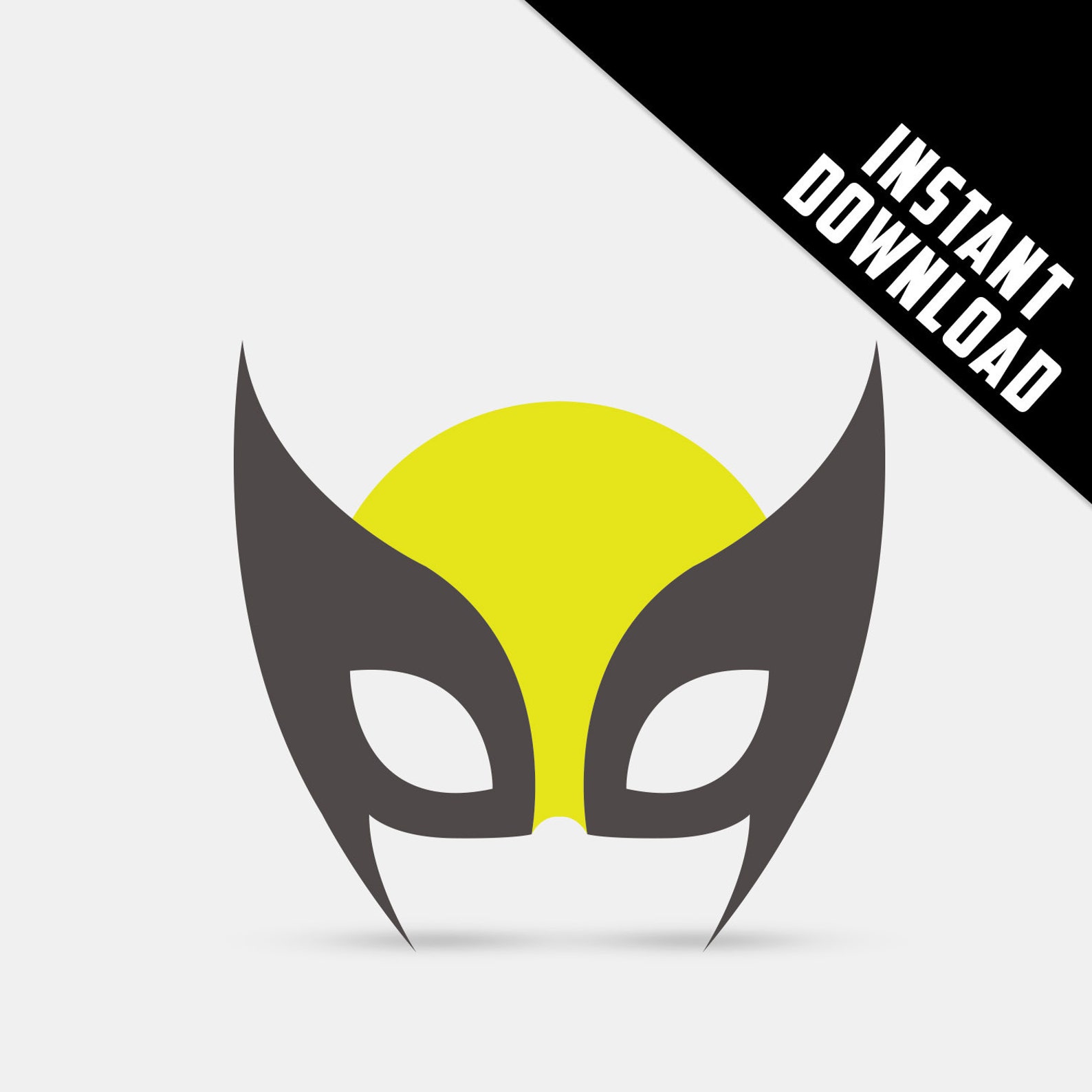 Wolverine Super Hero Printable Paper Glasses, Party Mask, Birthday ...