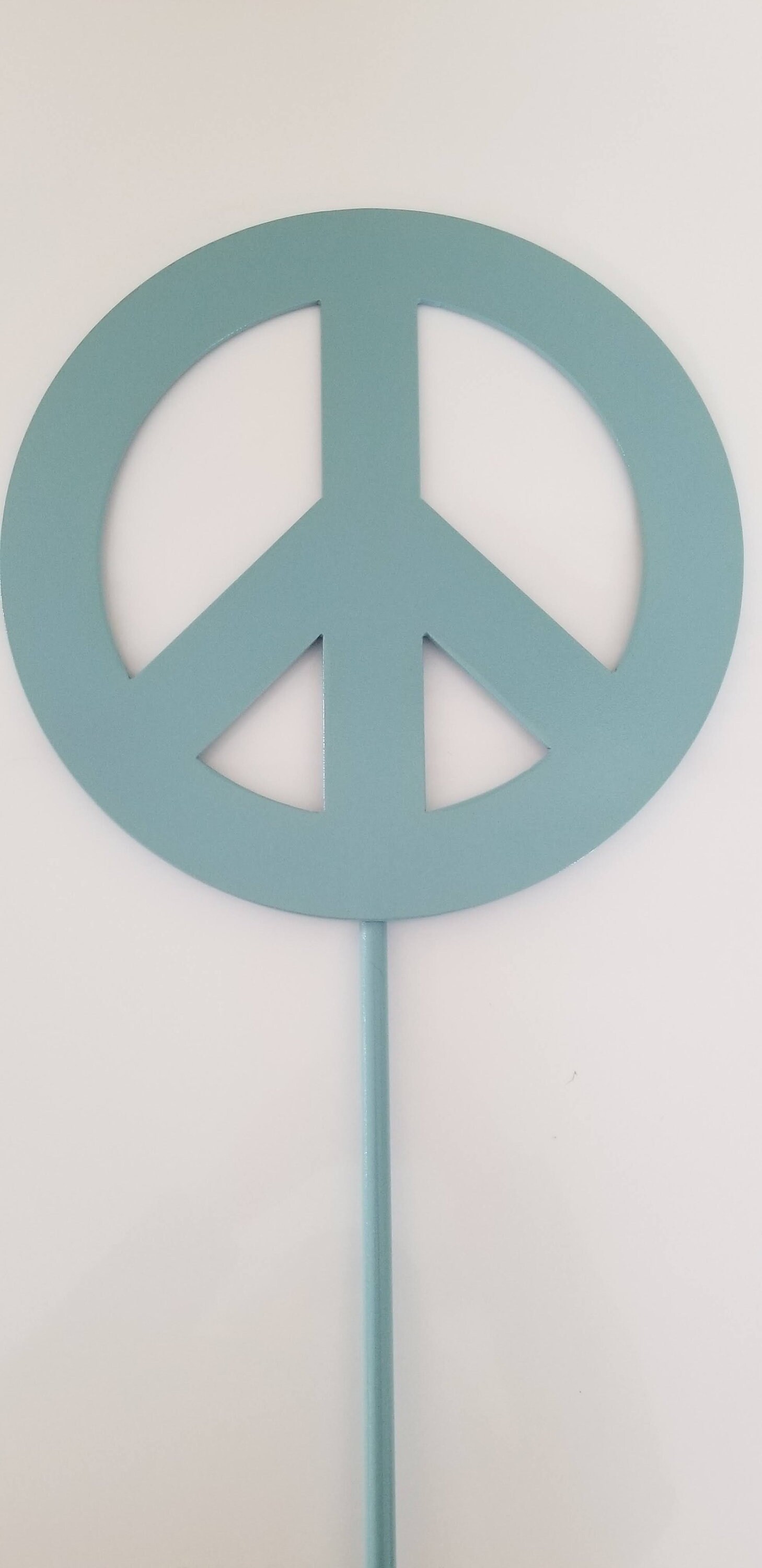 Steel Powder Coated Peace Sign Yard Sign - Etsy
