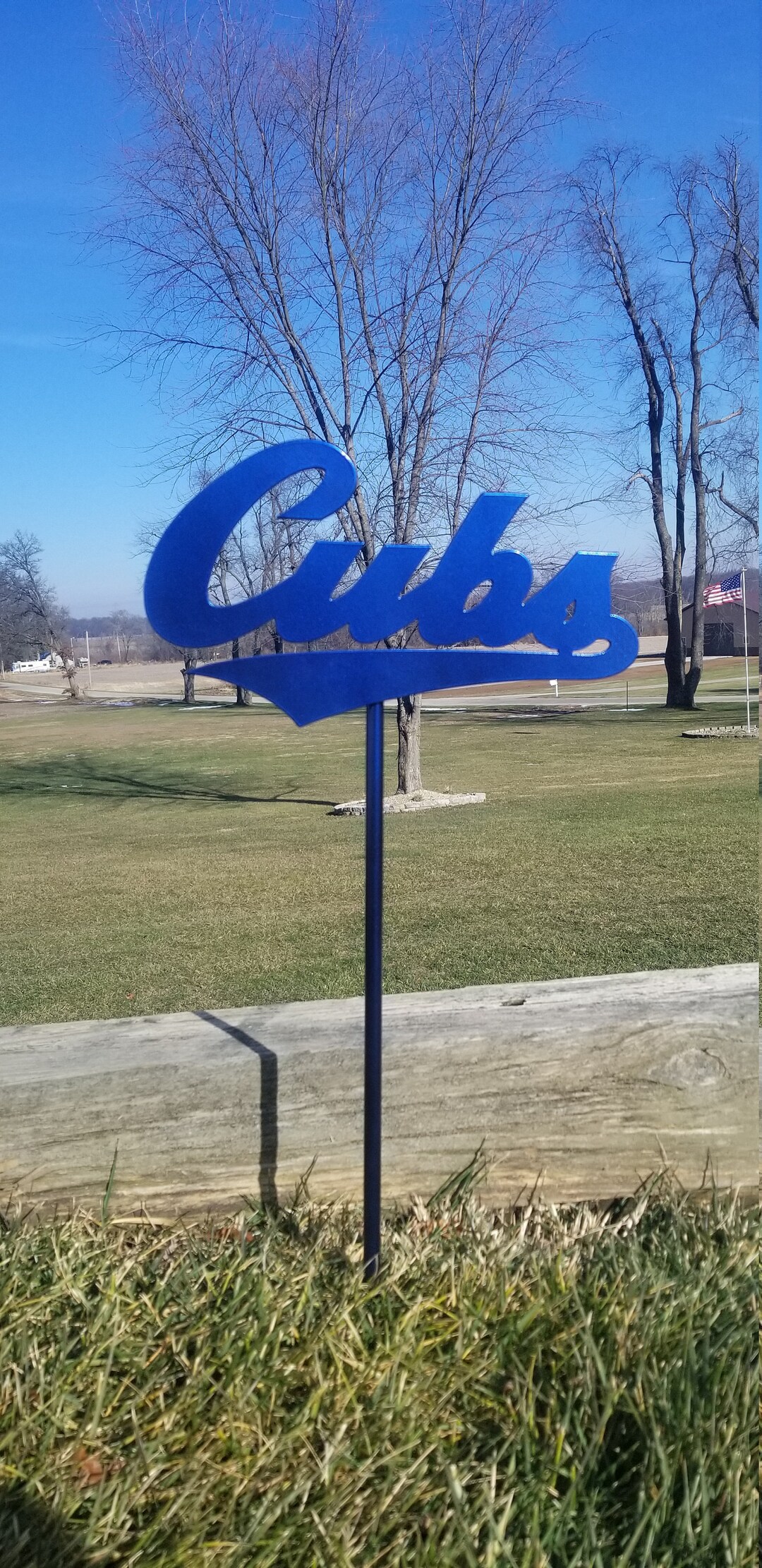 Steel Powder Coated Cubs Sign - Etsy