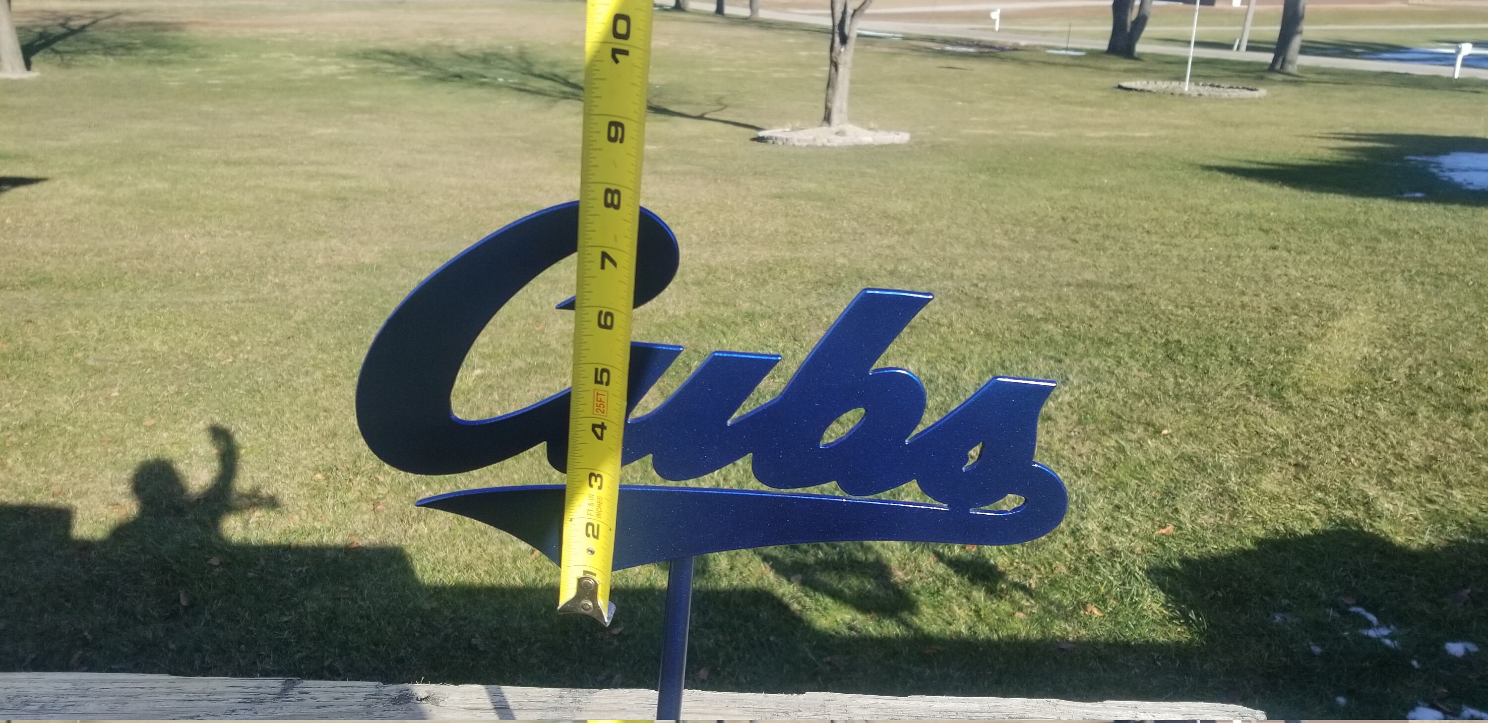 Steel Powder Coated Cubs Sign - Etsy