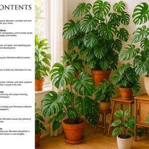 Monstera Plant Care Guide: Propagation, Watering & Styling (PDF ...
