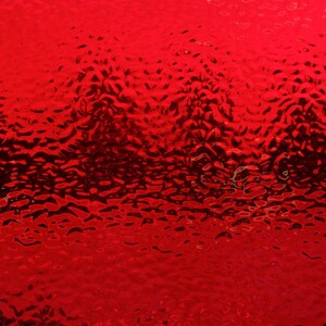 Honeydewglass Ruby Red Stained Glass Window Panel With Bevel Cluster ...