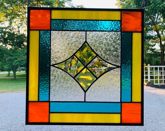 Stained Glass Panel - Etsy