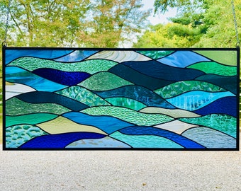 Turquoise Art Glass - Etsy