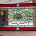 Honeydewglass Ruby Red Bevel Cluster Stained Glass Panel With Bevels ...