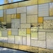 Honeydewglass Large Gold Geometric Stained Glass Panel, 20" X 36" - Etsy