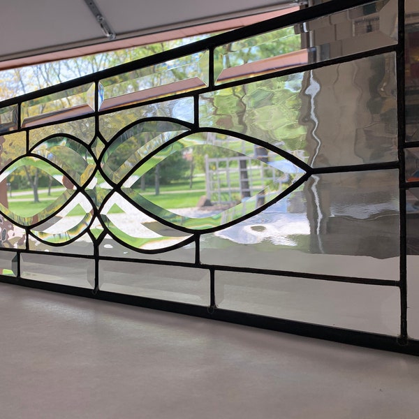 Clear Stained Glass Panel - Etsy