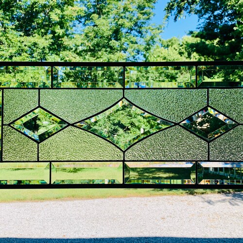 Diamonds With Clear Textures Stained Glass Panel Diamond - Etsy