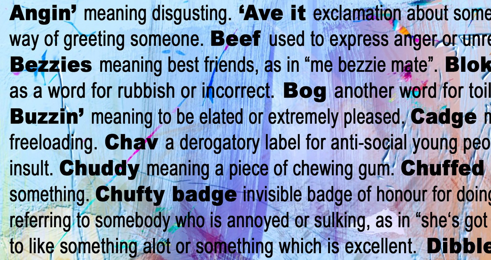 Manc Dictionary Manchester Slang Sayings Gift Mcr Small Medium Large ...