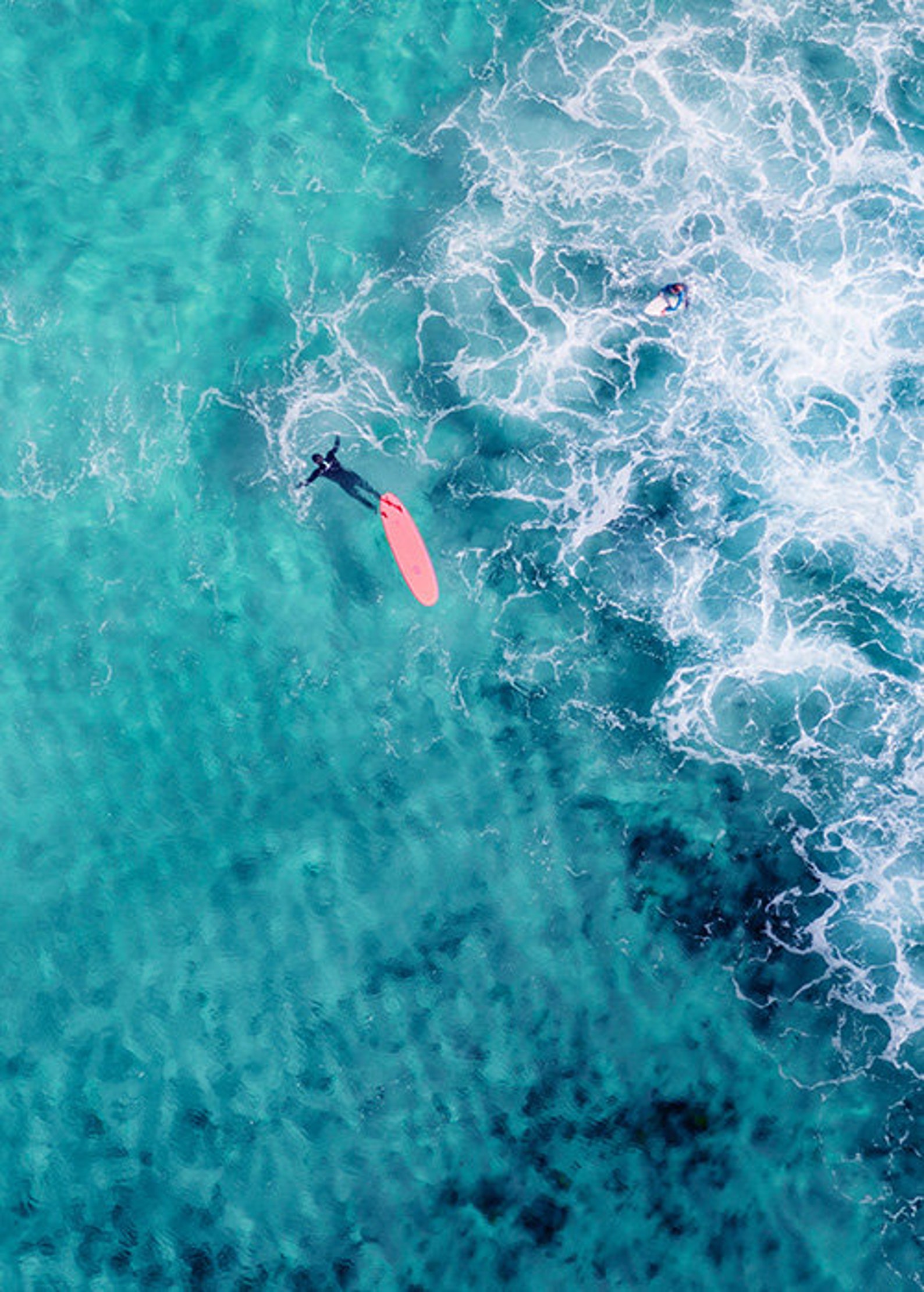 Overhead Aerial Sea Views Beach Surf Rocks Water Pictures Art | Etsy