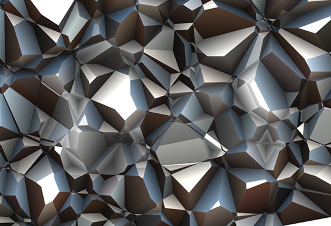 Grey Silver Triangles 3D Depth Polygonal Optical Abstract - Etsy