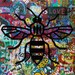 Manchester Bee Graffiti Style Remember 22 Bees Bright Small Made in Mcr ...