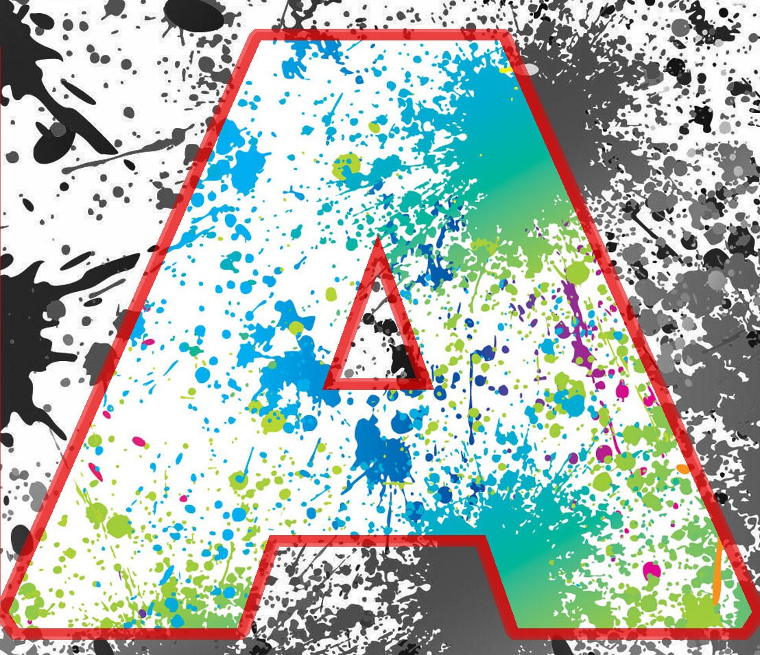 Man Utd Paint Splash Splatter Red Manchester United Football - Etsy