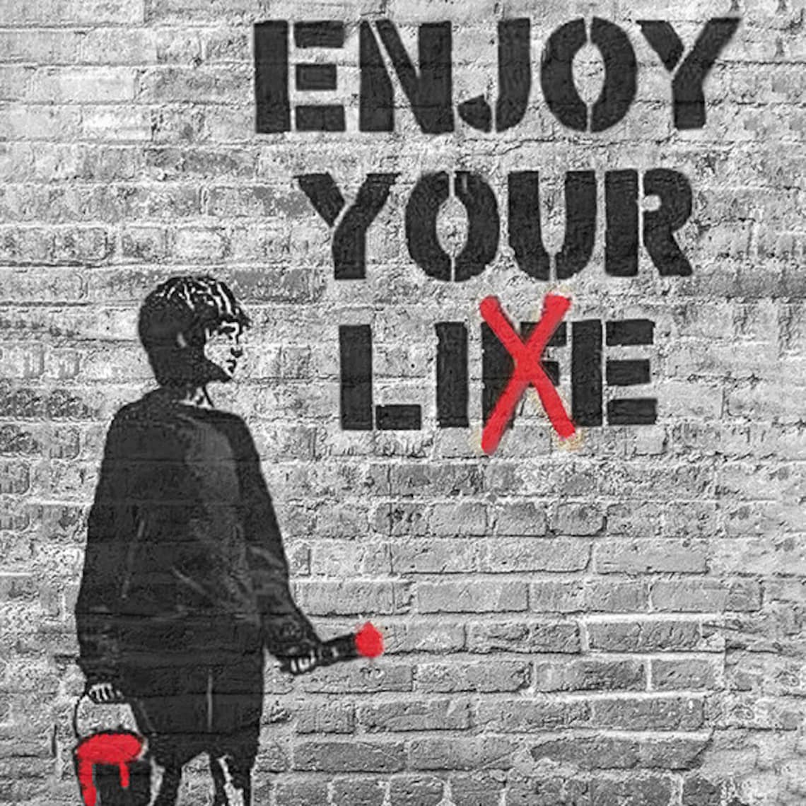 Banksy Create Your Own Set of Canvas Prints Wall Art Modern | Etsy