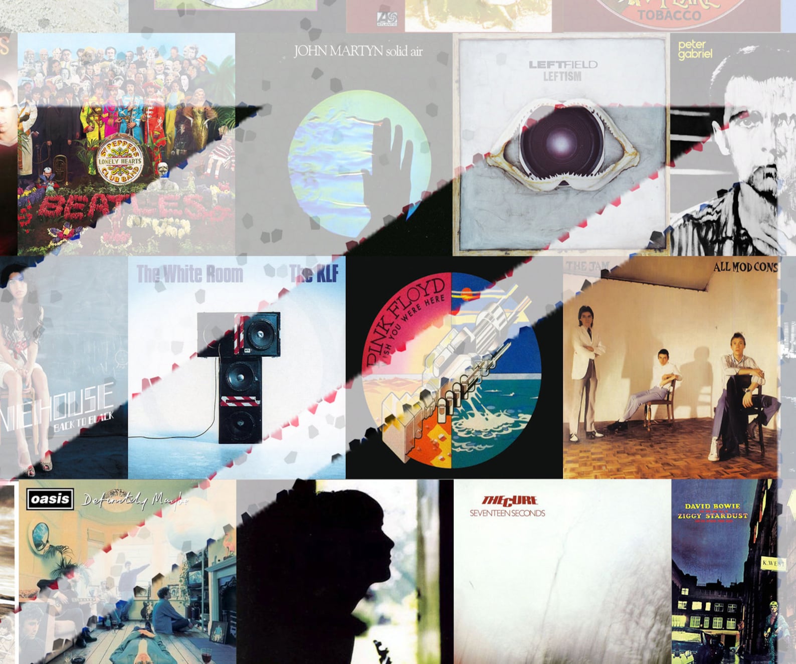 Best of British Music Scene Canvas Print Wall Art Rock Indie Lover CD ...