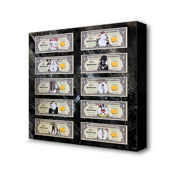 Banksy Bank Notes Cash Money 1 One American US Dollar | Etsy