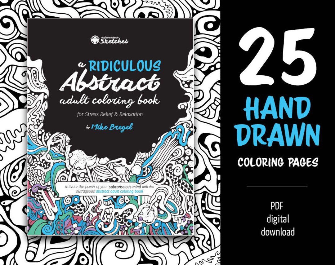 Abstract Adult Coloring Book | Printable PDF | Mandala Colouring ...