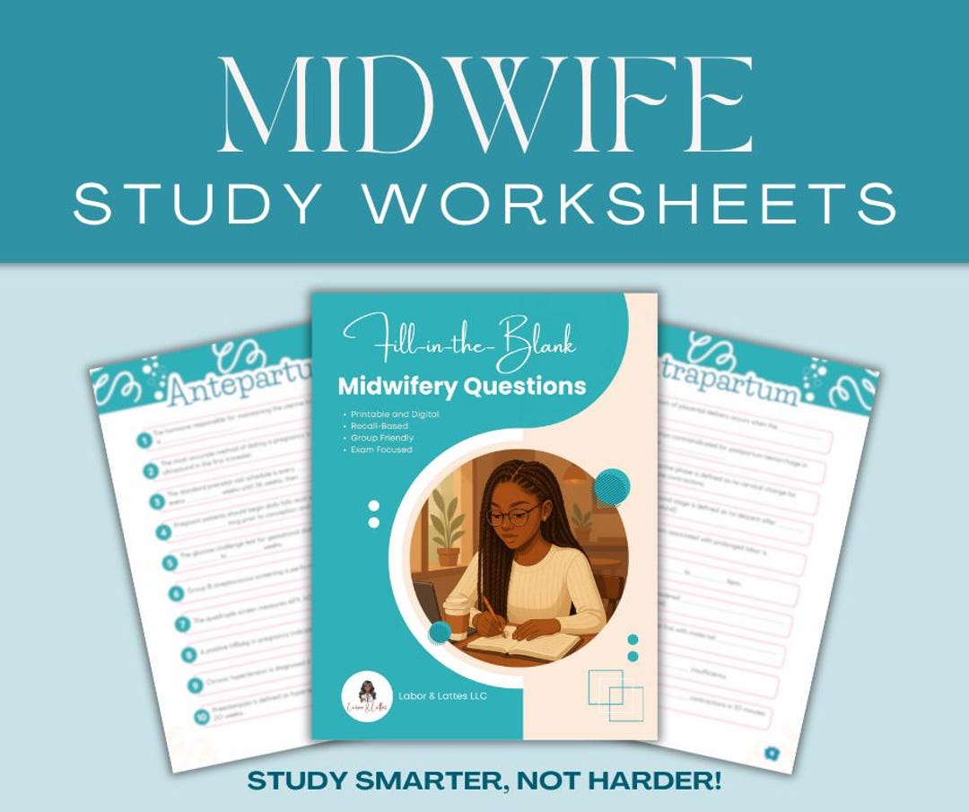 Midwifery Study Worksheets - Etsy