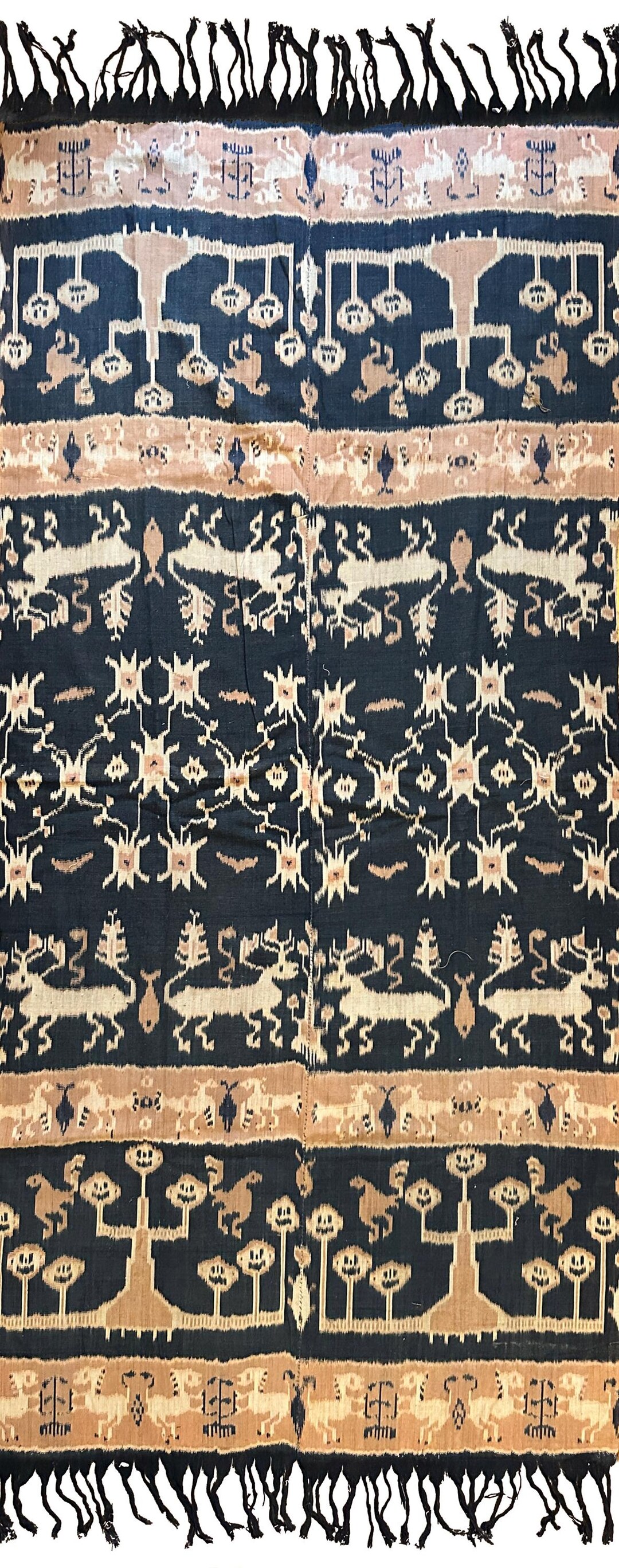 Indonesian Hinggi Ikat Woven Throw - Etsy