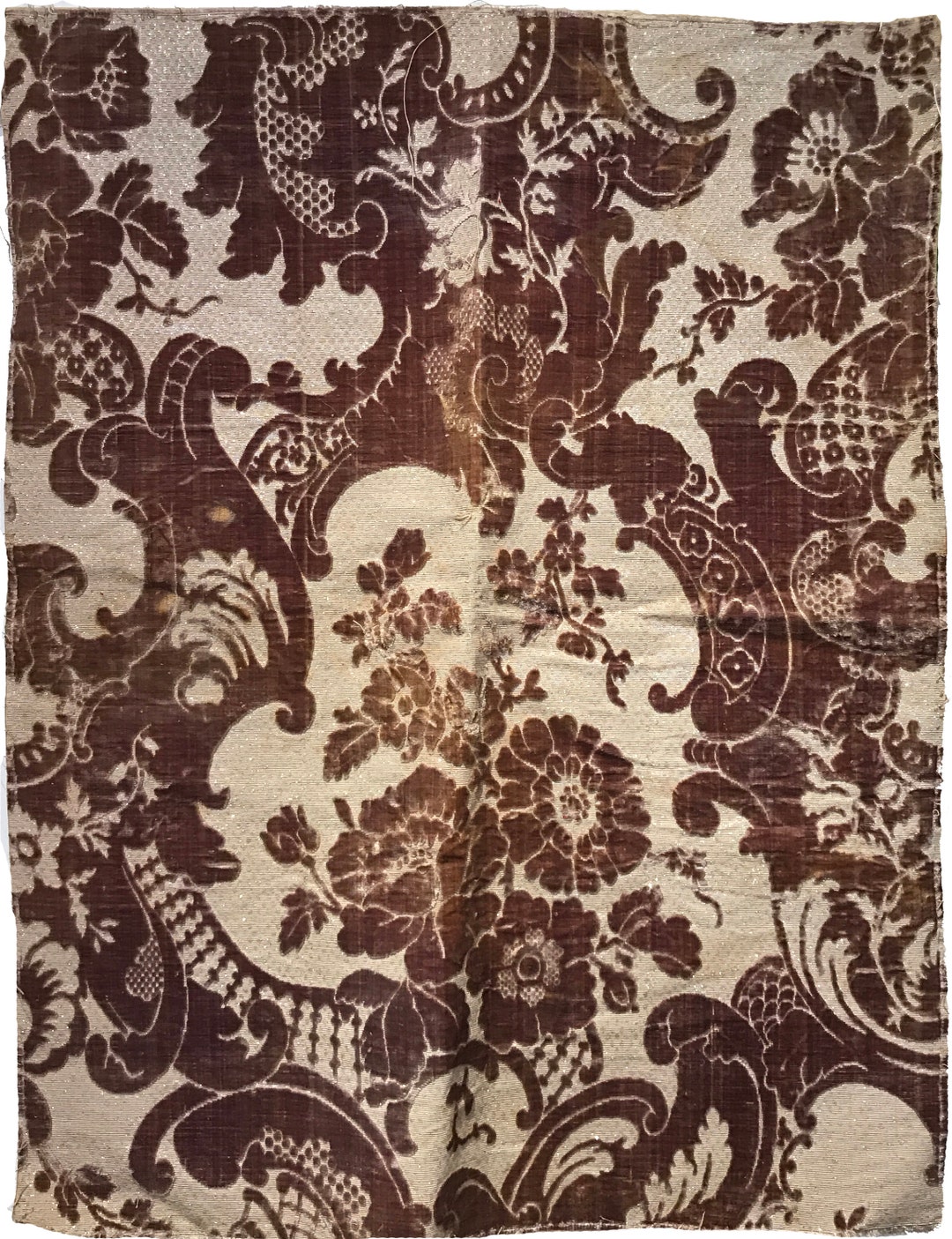 19th Century Brussels Cut Velvet - Etsy