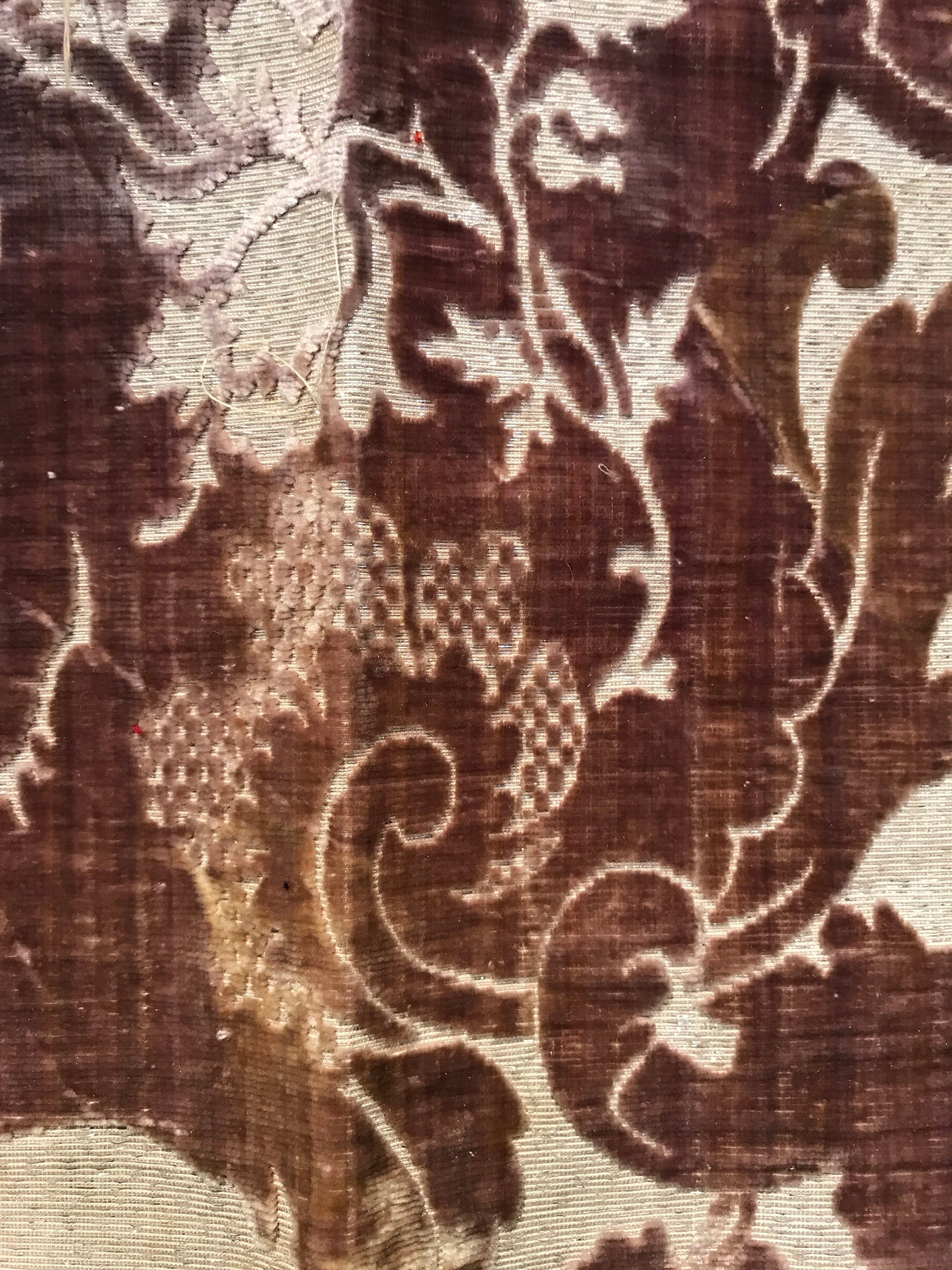 19th Century Brussels Cut Velvet - Etsy