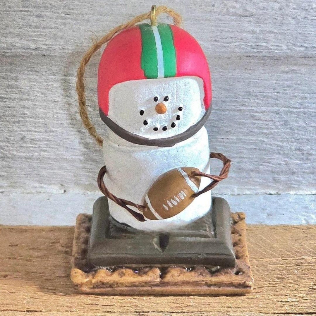 Midwest of Cannon Falls S'mores Christmas Tree Football Player Snowman ...